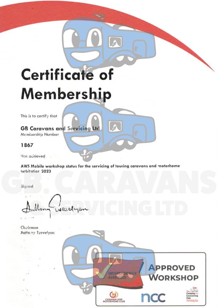 QUALIFICATIONS – GB Caravans and Servicing