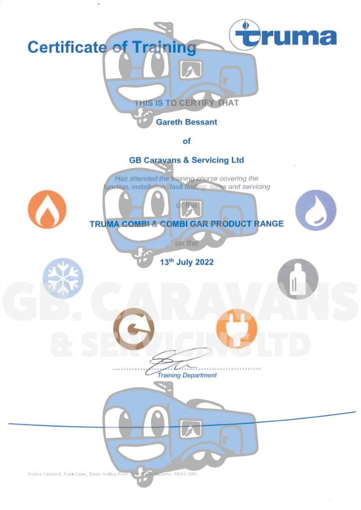 QUALIFICATIONS – GB Caravans and Servicing